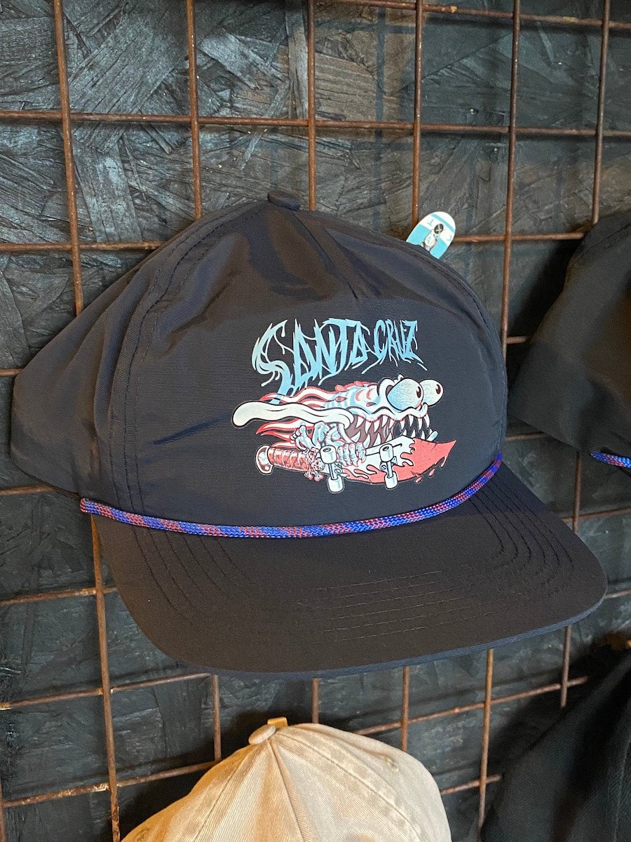 NAVY Decoder Slasher Snapback Mid Profile Mens Santa Cruz Hat | MOLOTOV ...